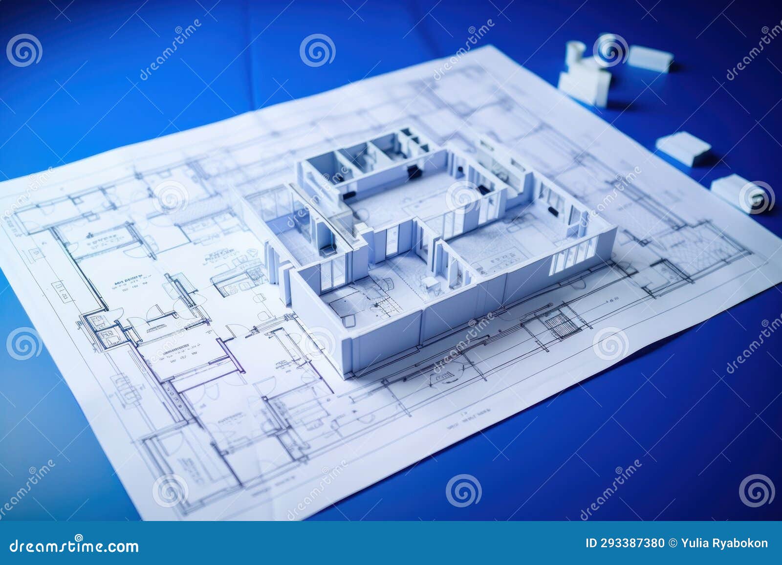 Innovatively Architectural Plan. Generate Ai Stock Illustration ...