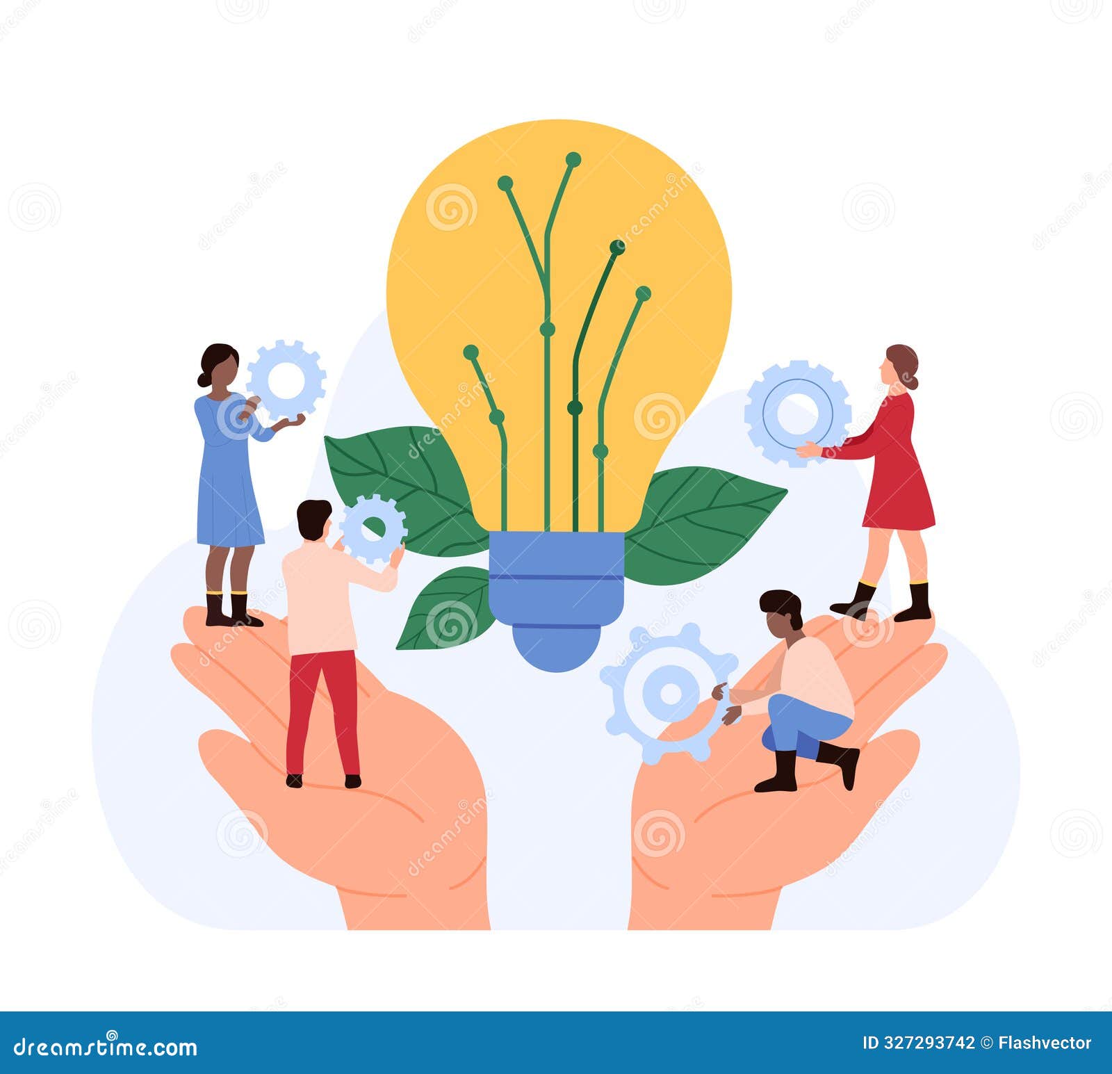 Innovators Developing New Ideas Concept Stock Vector - Illustration of ...