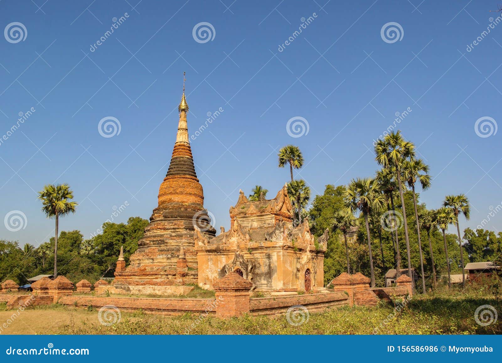 Innwa editorial photo. Image of burma, pagoda, myanmar - 156586986
