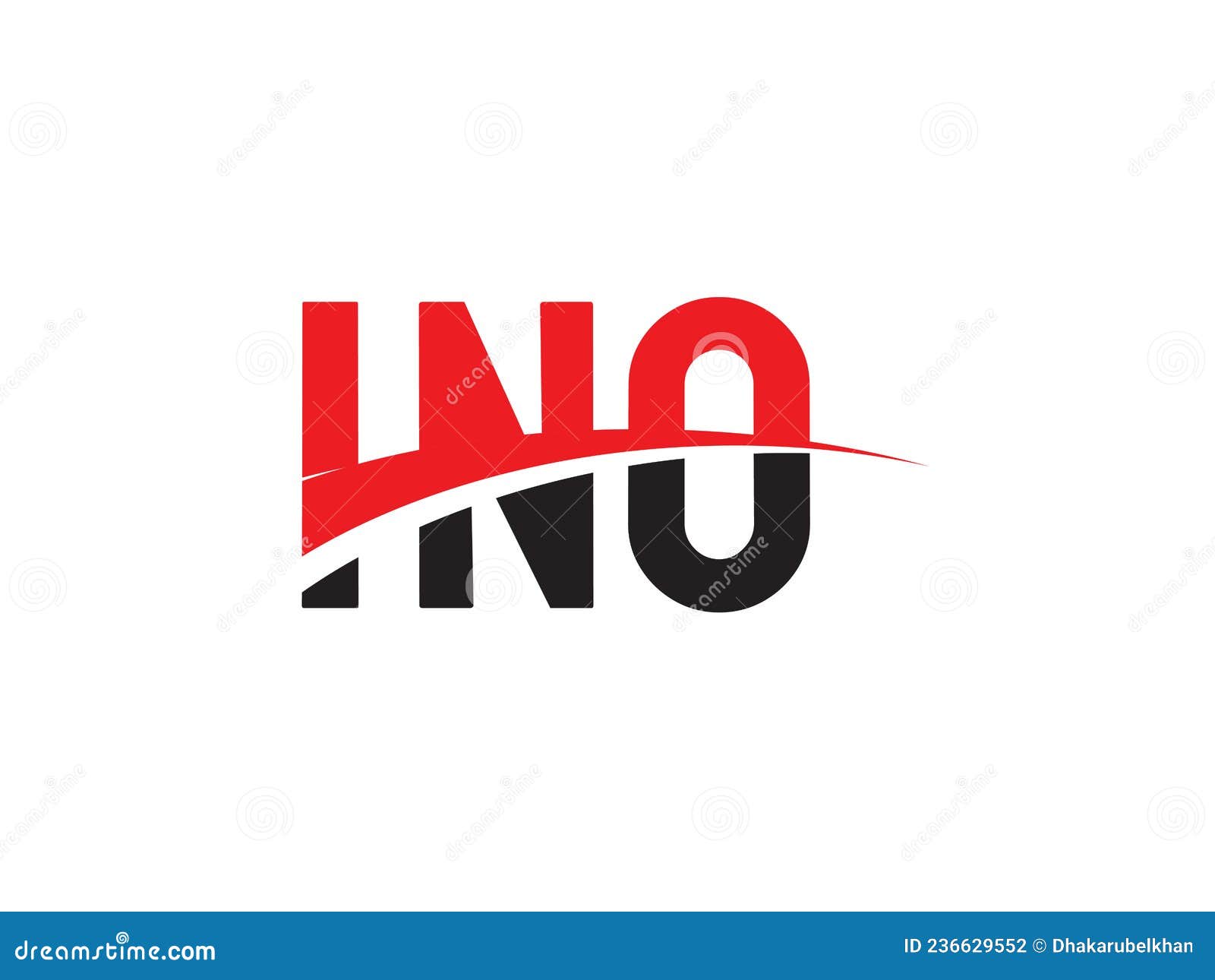 INO Letter Initial Logo Design Vector Illustration Stock Vector ...