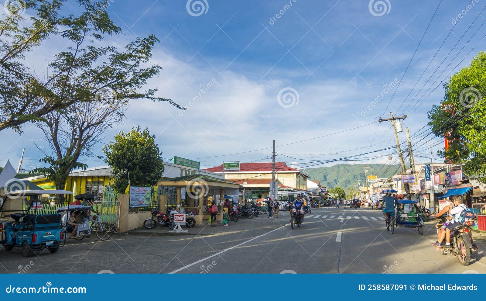 Inopacan, Leyte, Philippines - the Central Area of the Town of Inopacan ...