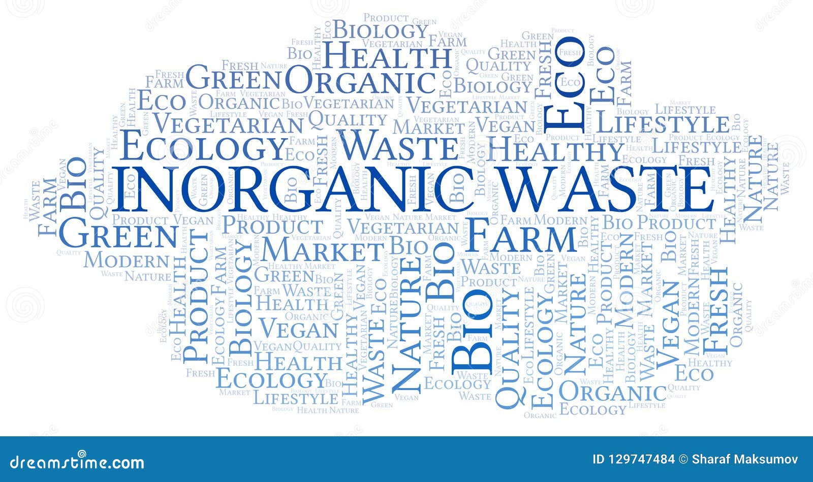 Inorganic Waste Word Cloud. Stock Illustration - Illustration of ...