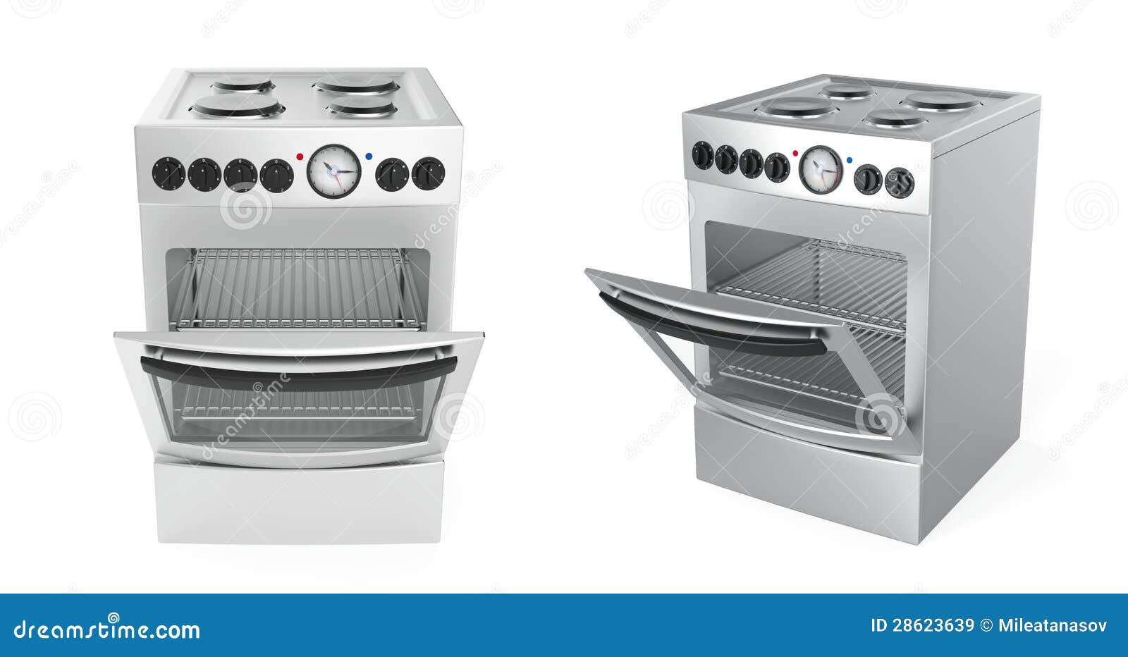 Inox electric cookers stock illustration. Illustration of household ...