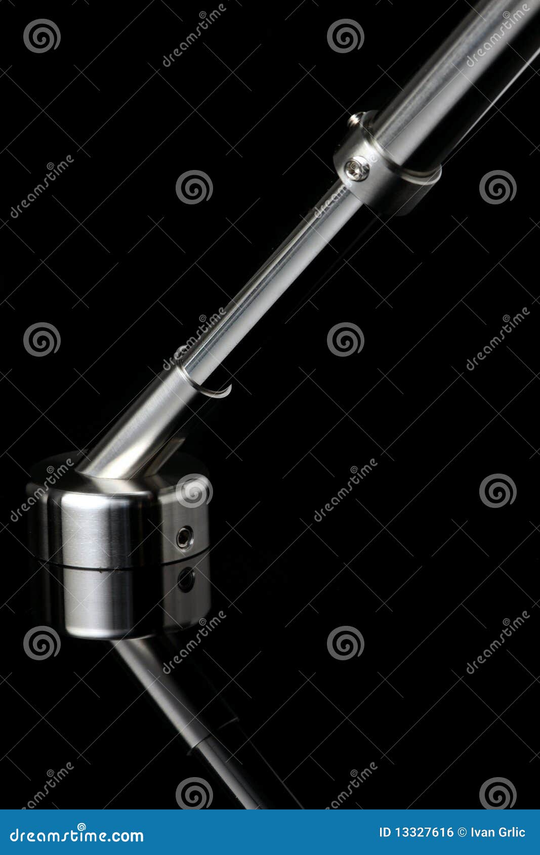 Inox pipe with reflex stock photo. Image of abstract - 13327616