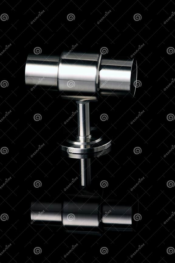 Inox pipe with reflex stock photo. Image of macro, pattern - 13327658