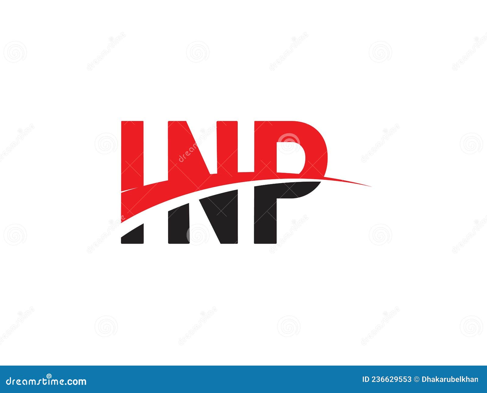 INP Letter Initial Logo Design Vector Illustration Stock Vector ...
