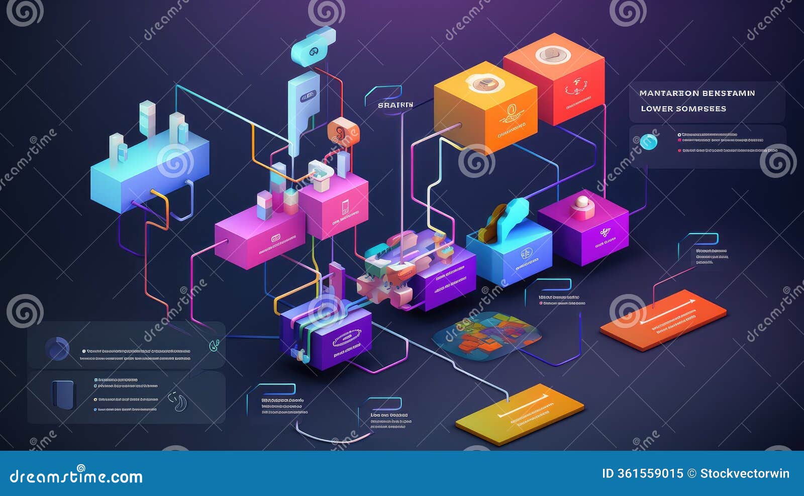 MRP Input Infographic Vertical Sequence Cartoon Vector | CartoonDealer ...