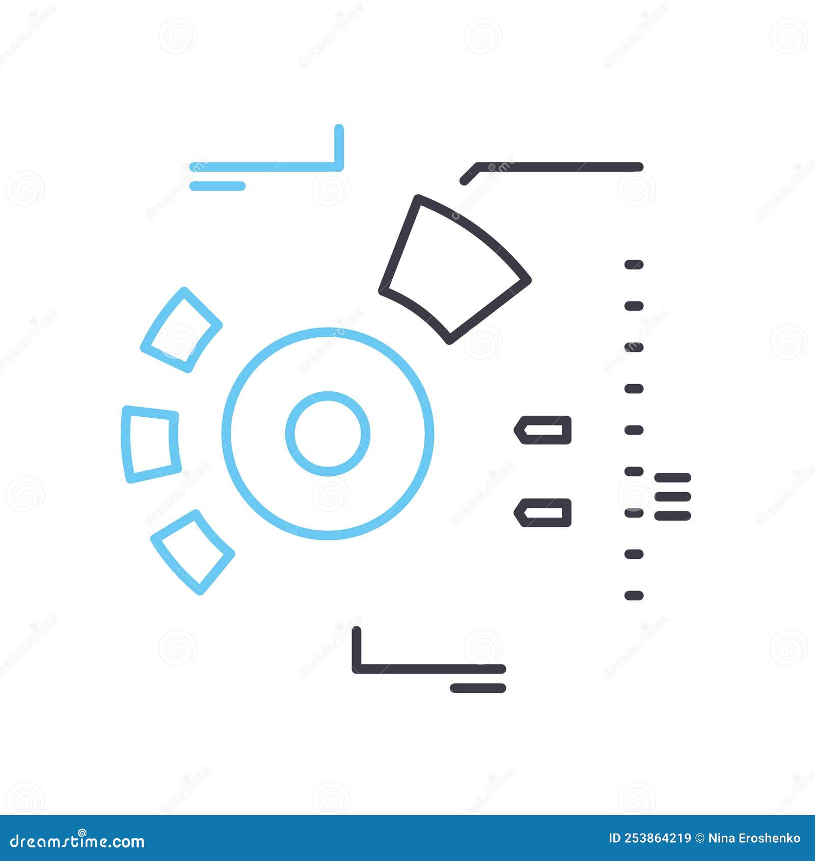 Input Interfaces Line Icon, Outline Symbol, Vector Illustration ...