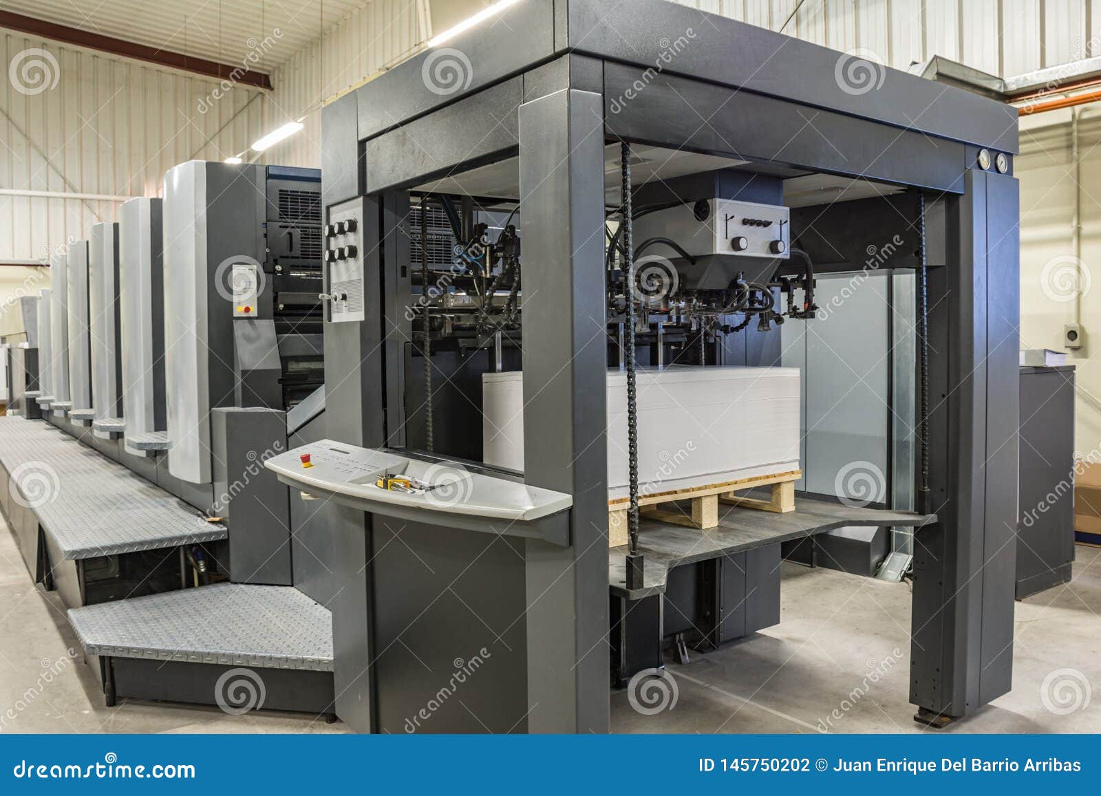 Input or Load of Paper in an Offset Printing Machine Measures 72/102 ...