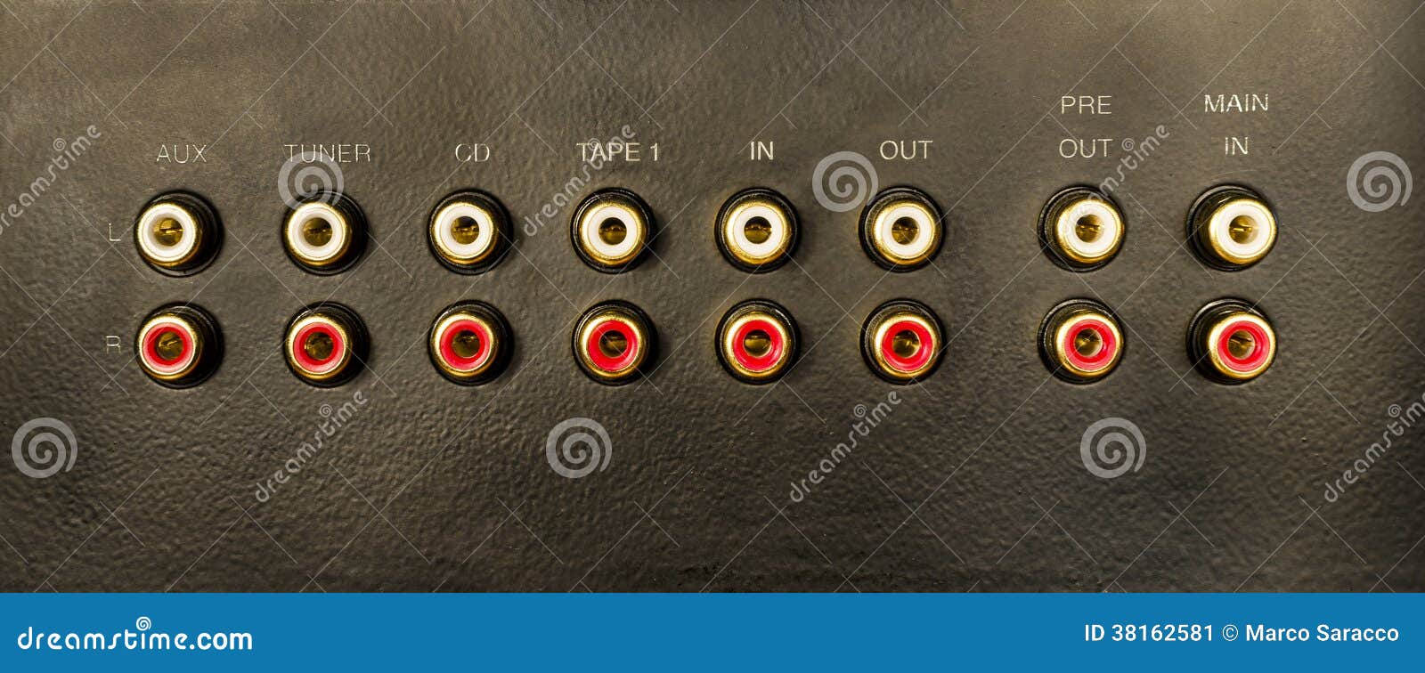 Input-Output Audio Connectors Royalty-Free Stock Photography ... Input-Output Audio Connectors Royalty-Free Stock Photography ...