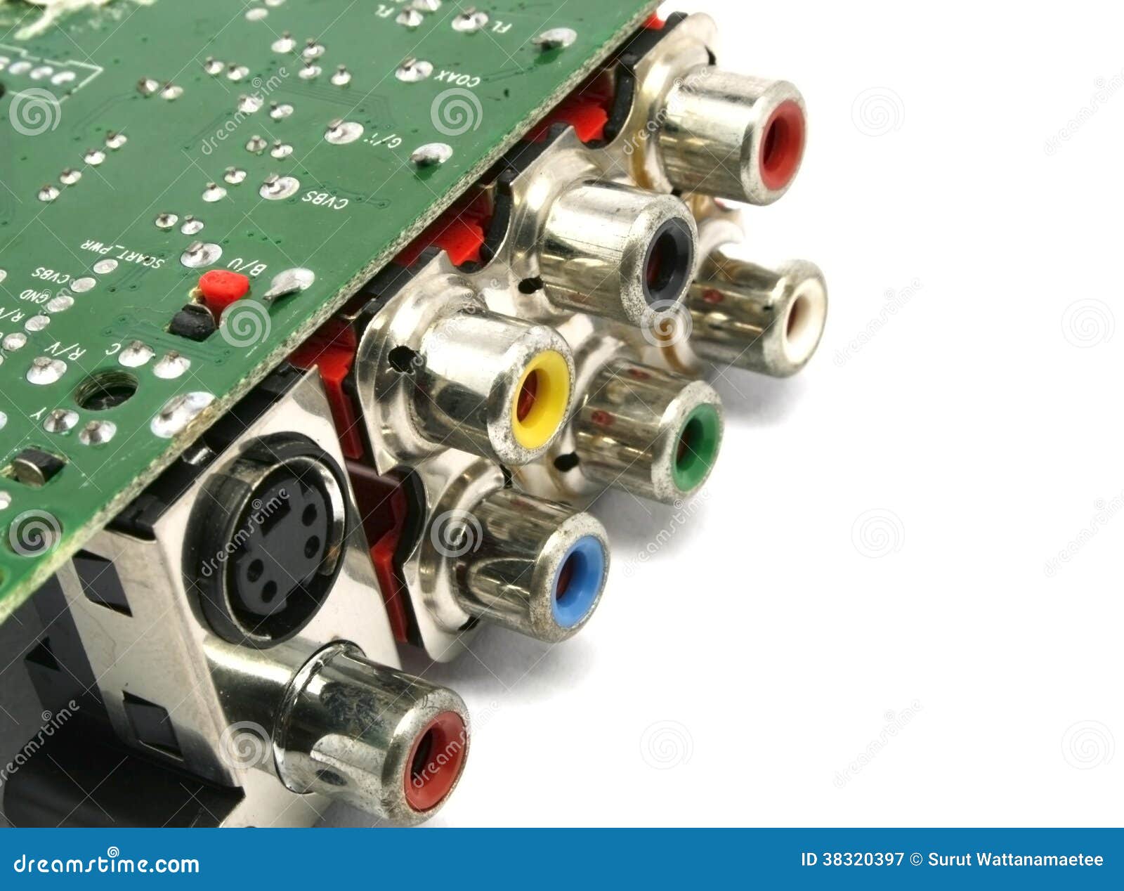 Input and Output Jacks Connection Stock Image - Image of data ...