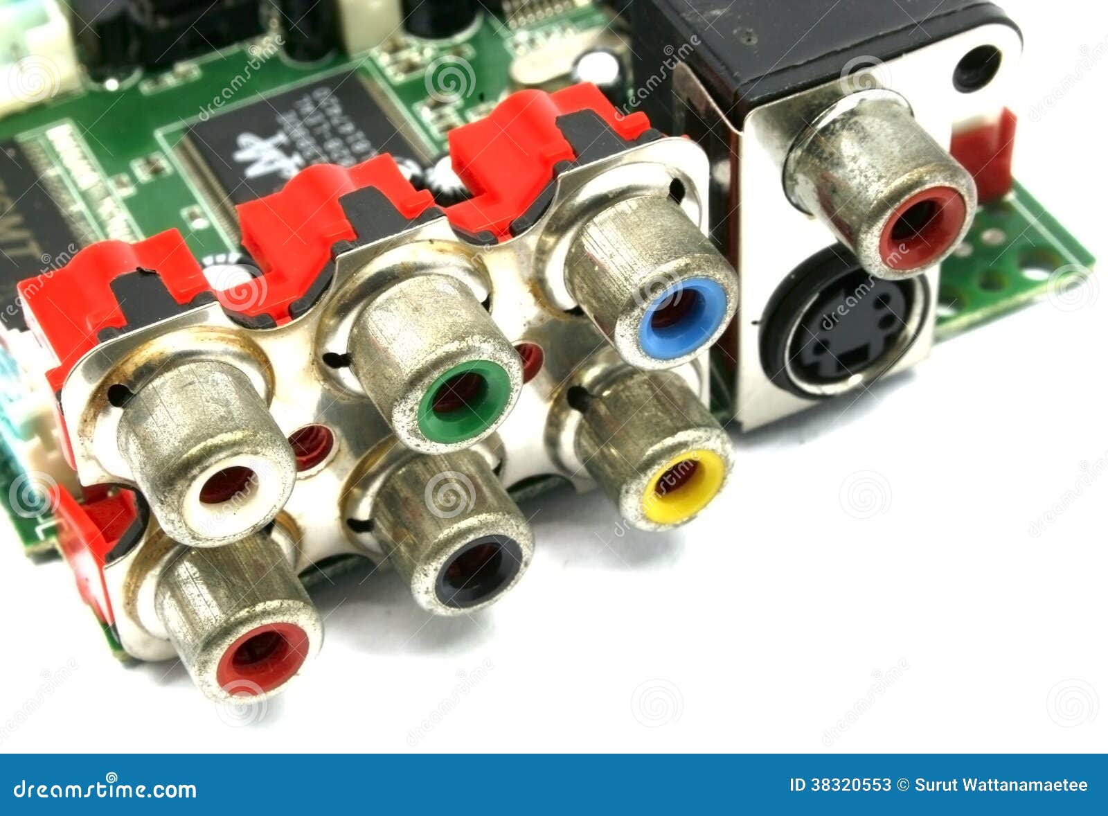 Input and Output Jacks Connection Stock Image - Image of modern ...