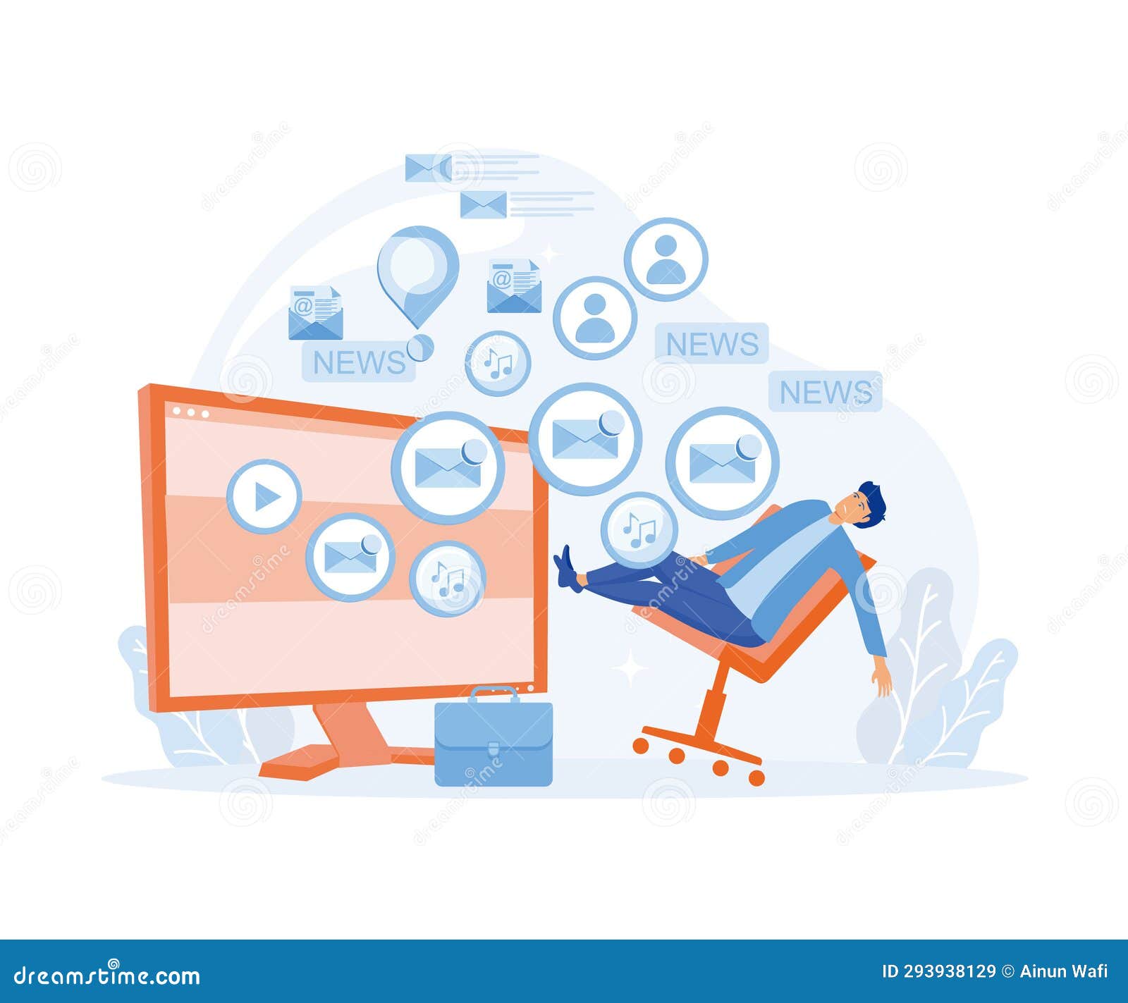 Input Overloading. Information Overload Concept Stock Vector ...