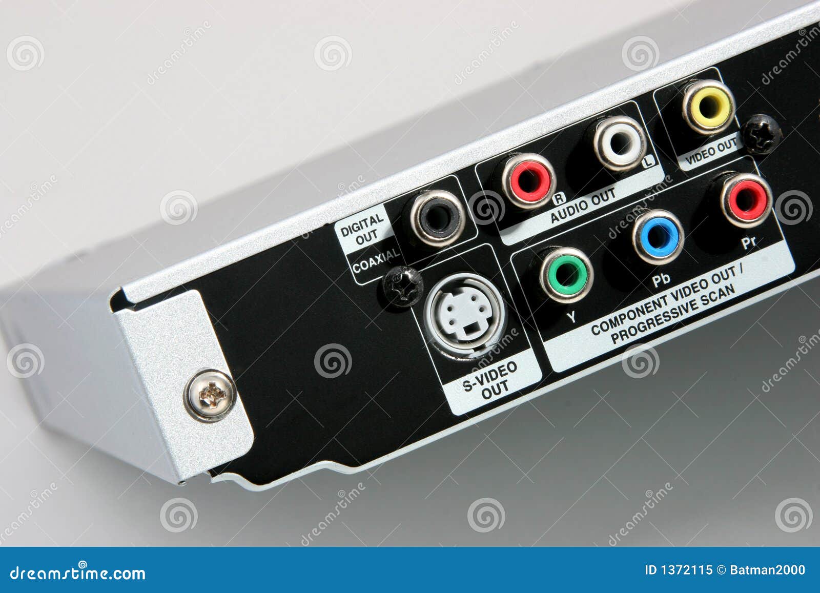 Input plugs stock image. Image of electronics, stereo - 1372115