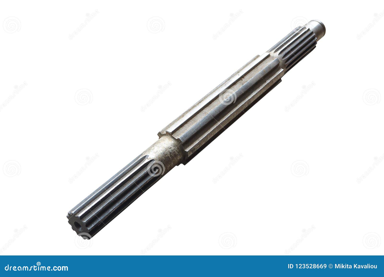 Input shaft of the gearbox stock image. Image of technology - 123528669