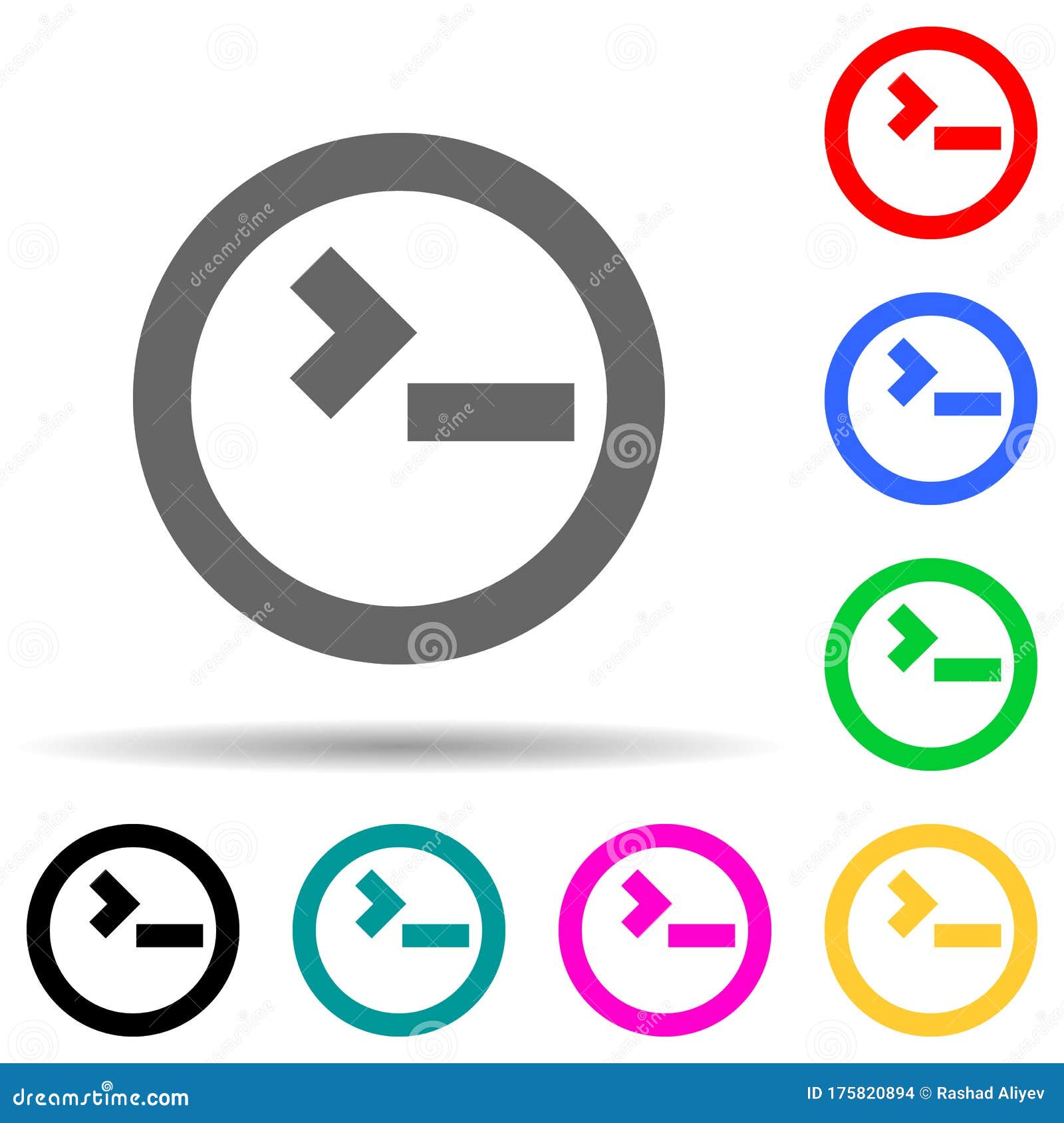 Input Sign Multi Color Style Icon. Simple Thin Line, Outline Vector of ...