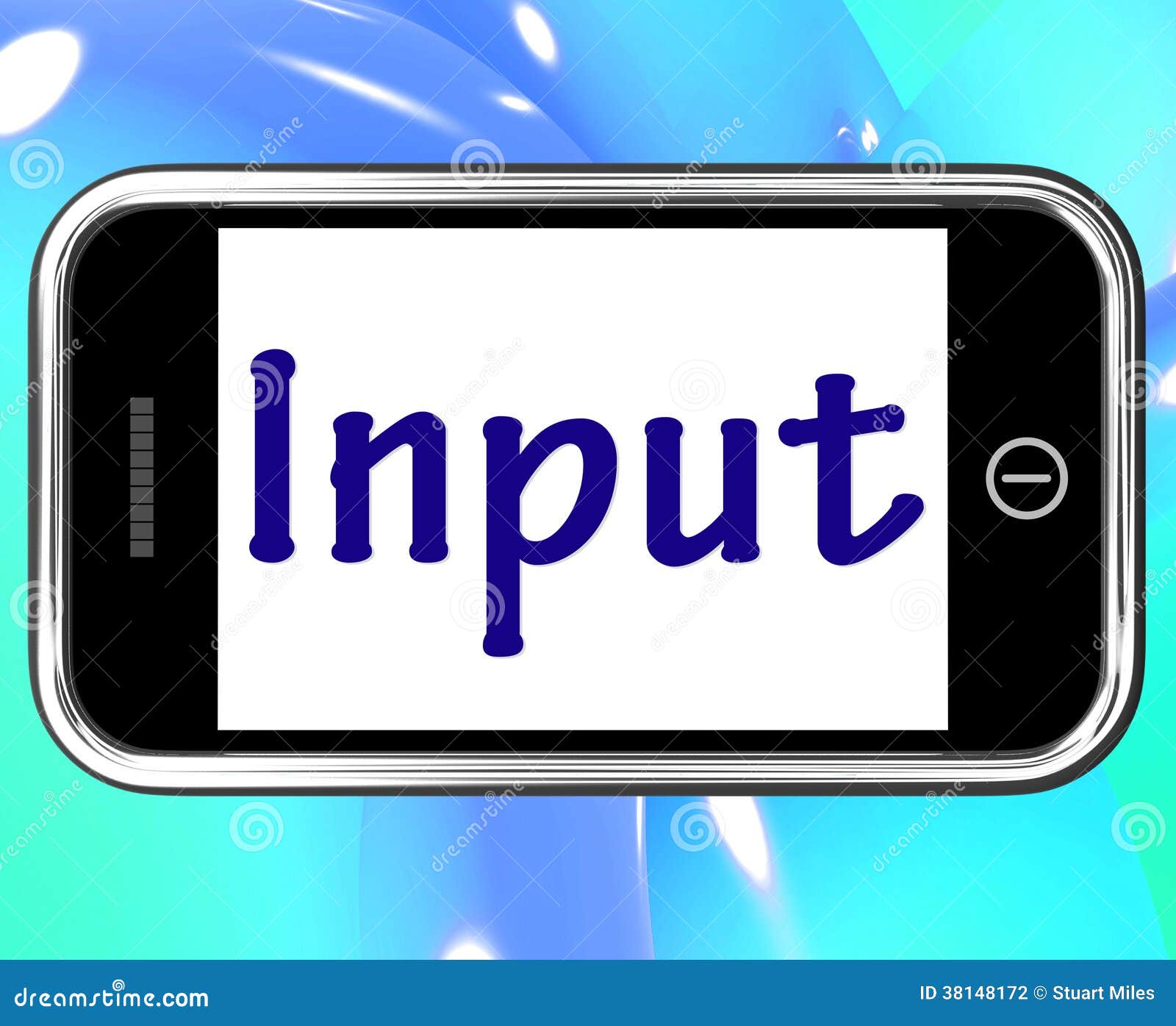 Input Smartphone Means Online Advice Stock Illustration - Illustration ...