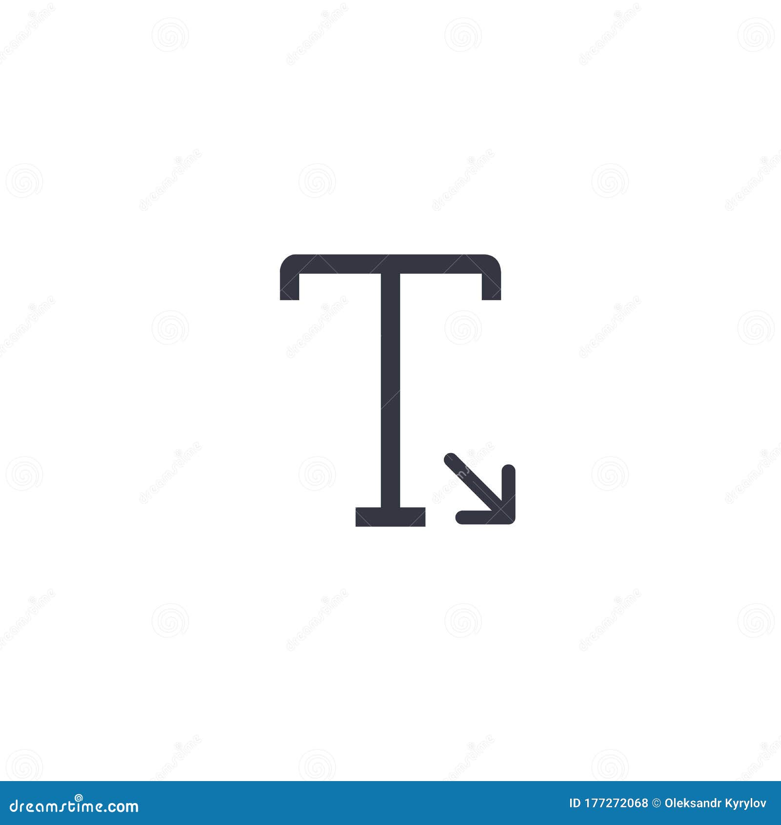 Input Text Icon with Arrow. Stock Vector Illustration Isolated on White ...