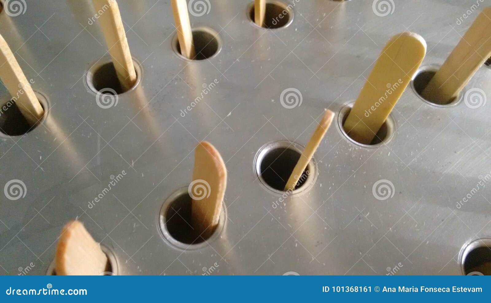 Popsicle stick stock image. Image of metal, creams, production - 101368161