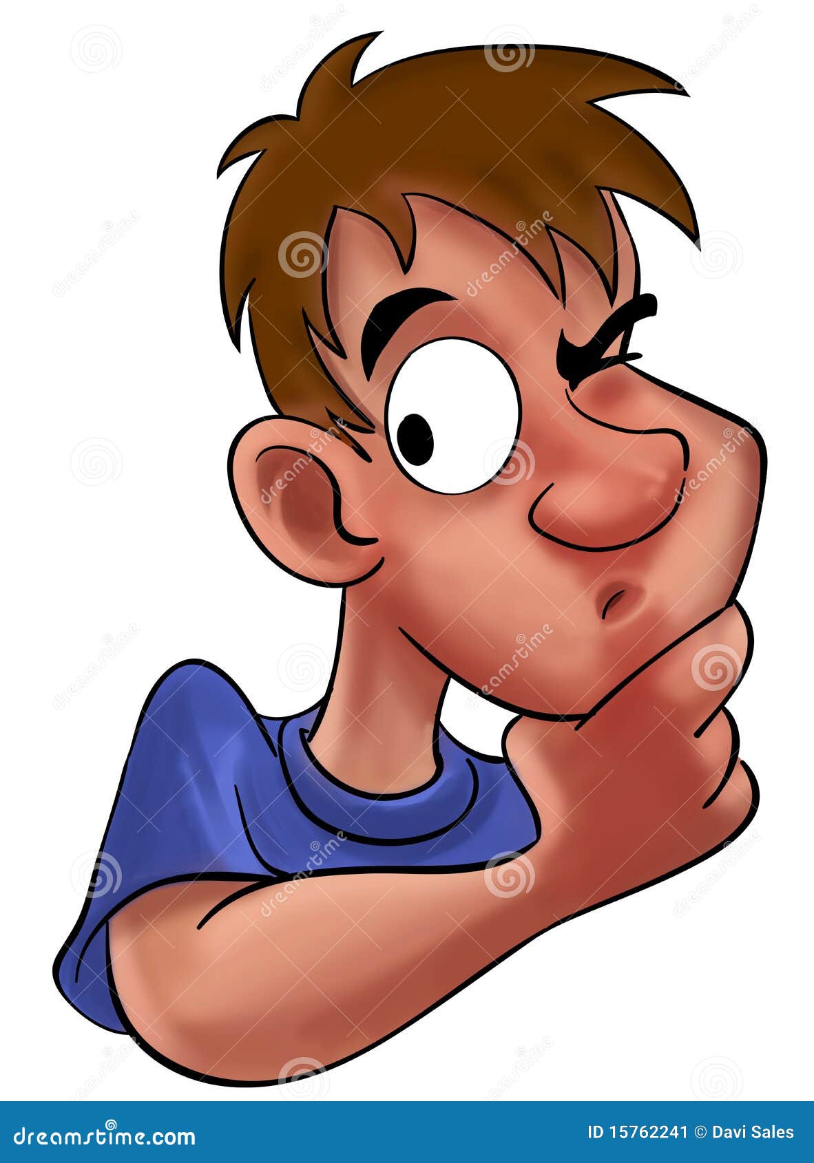 The inquirer Boy stock illustration. Illustration of inquire - 15762241