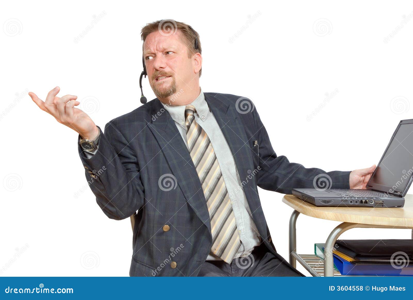 Inquiring businessman stock photo. Image of isolated, online - 3604558