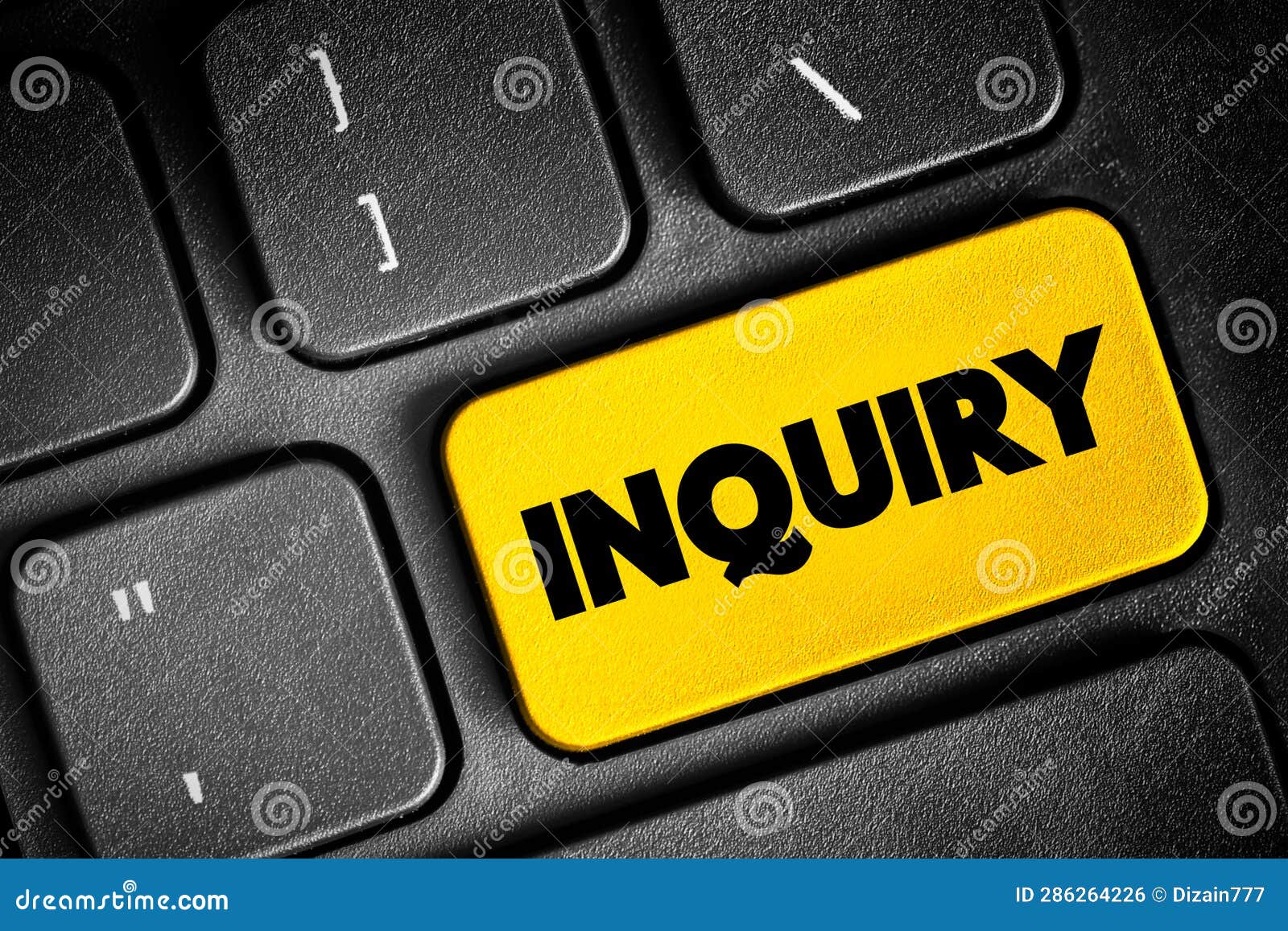 Inquiry - an Act of Asking for Information, Text Button on Keyboard ...