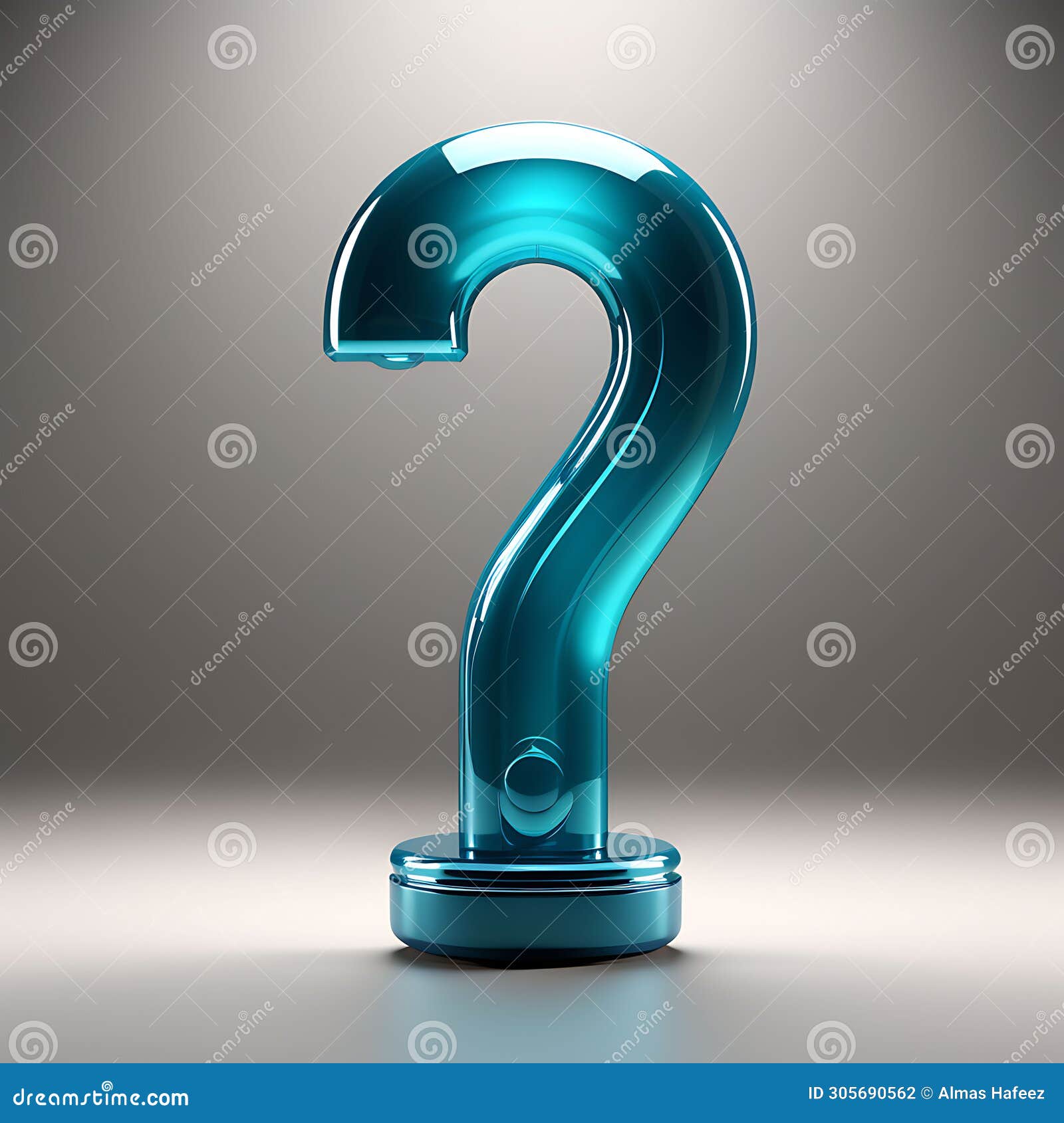 Inquisitive 3D Question Mark Floating on a Transparent Background Stock ...