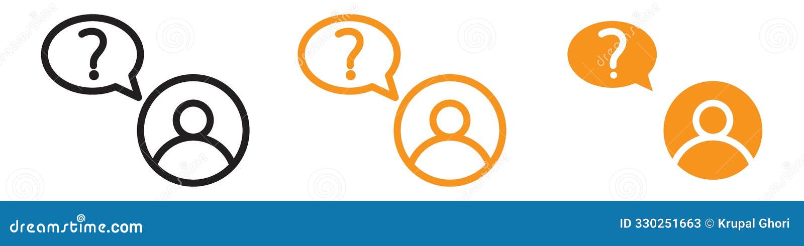 Person Asking And Holding Question Mark Symbol, Vector Cartoon Stick ...