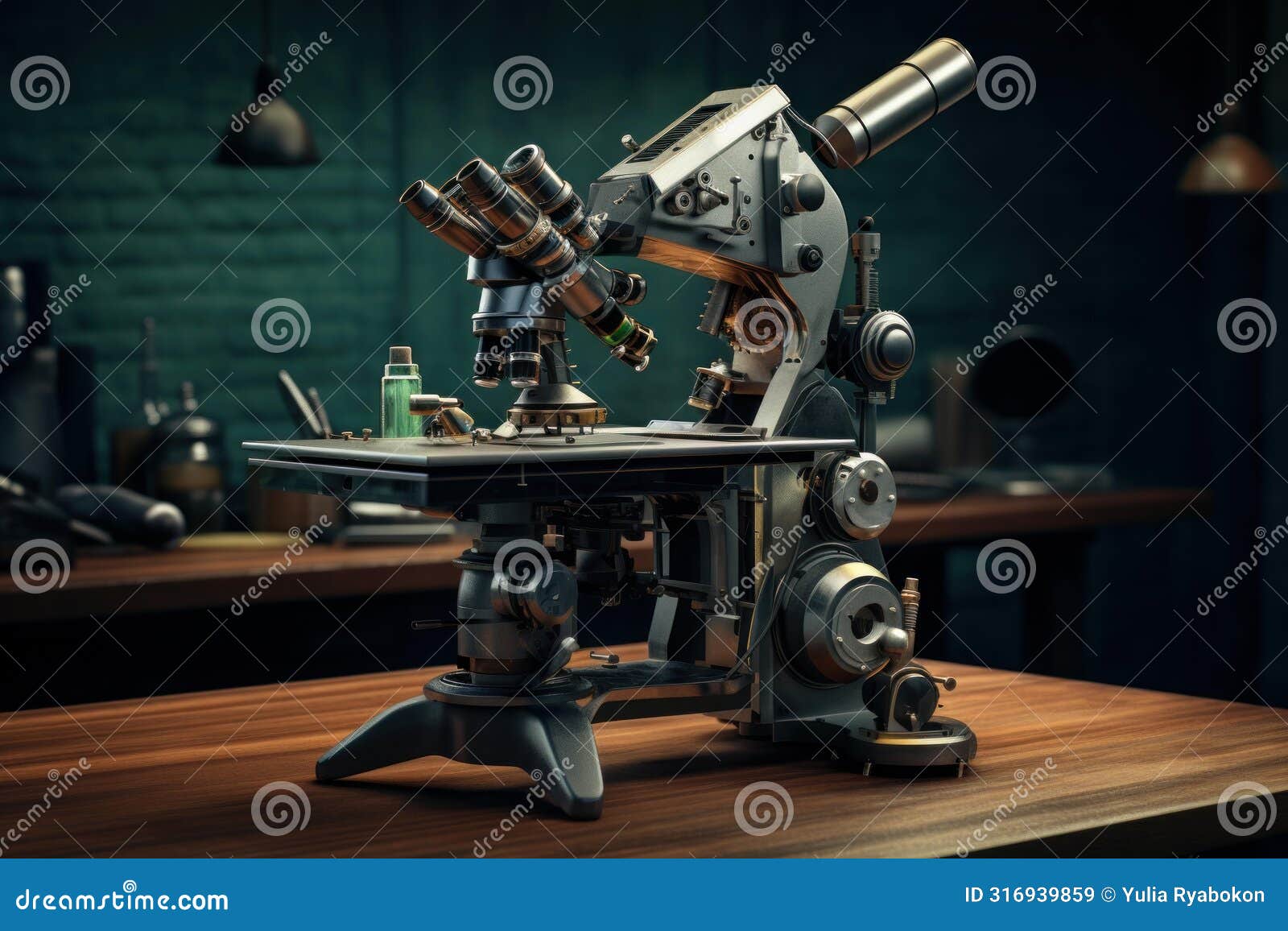 Microscope ,work Tool In The Laboratory Royalty-Free Stock Photo ...