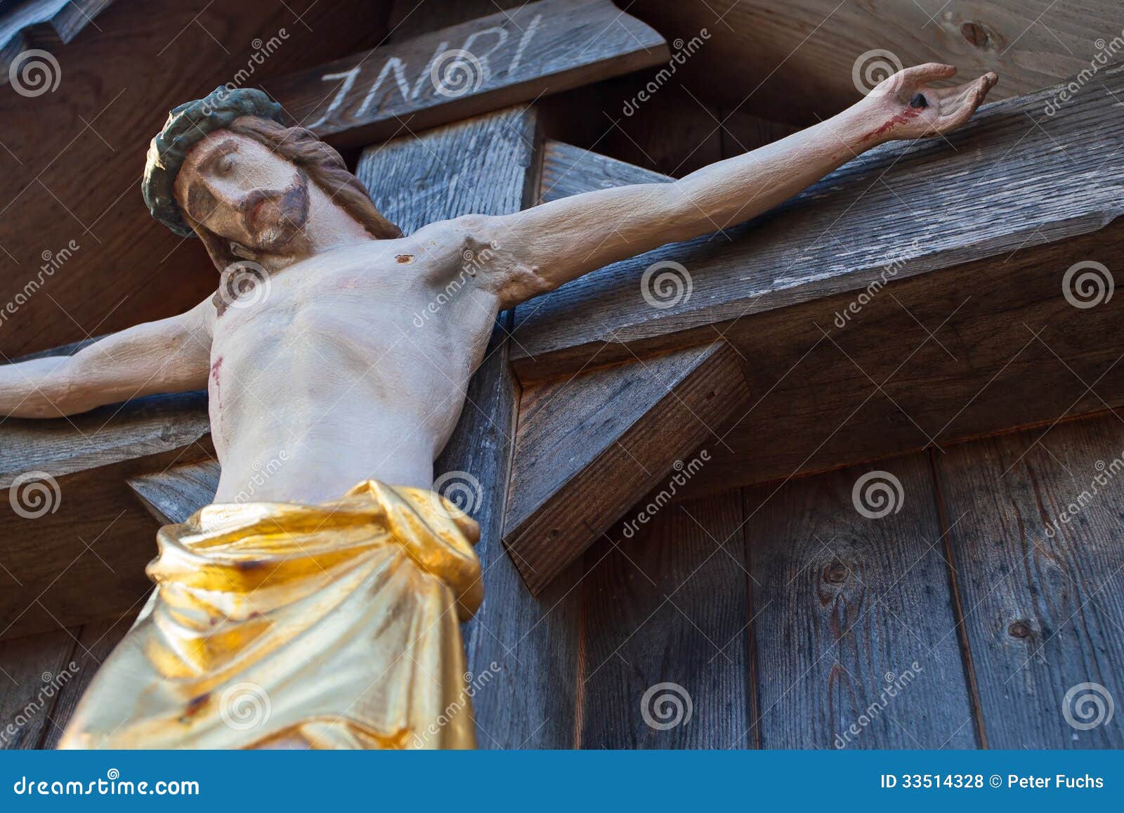 INRI, Jesus stock photo. Image of wooden, gold, closeup - 33514328