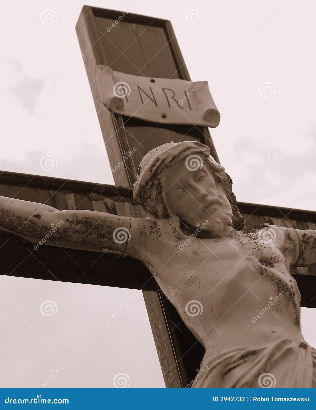 INRI Statue Of Jesus Christ On The Cross, Basilica Di Santa Croce ...