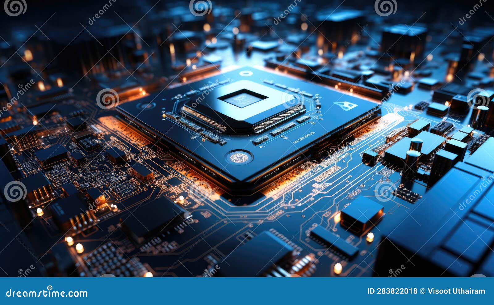 Insane Level of Detail Throughout Circuits, High Contrast Lighting, CPU ...