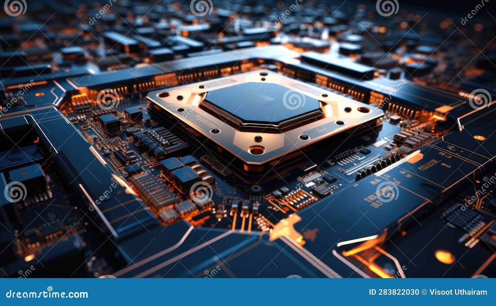 Insane Level of Detail Throughout Circuits, High Contrast Lighting, CPU ...