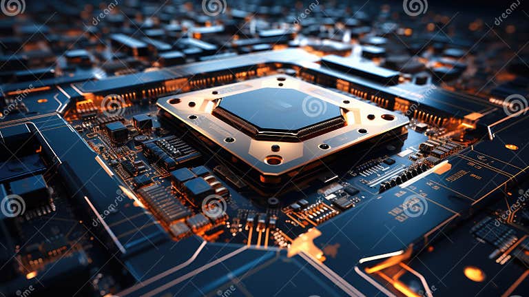 Insane Level of Detail Throughout Circuits, High Contrast Lighting, CPU ...