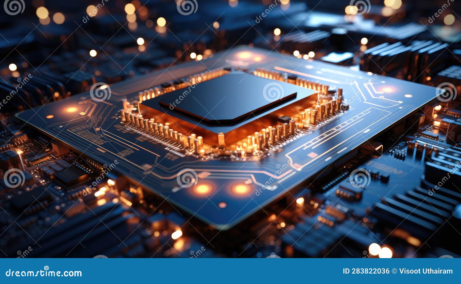 Insane Level of Detail Throughout Circuits, High Contrast Lighting, CPU ...