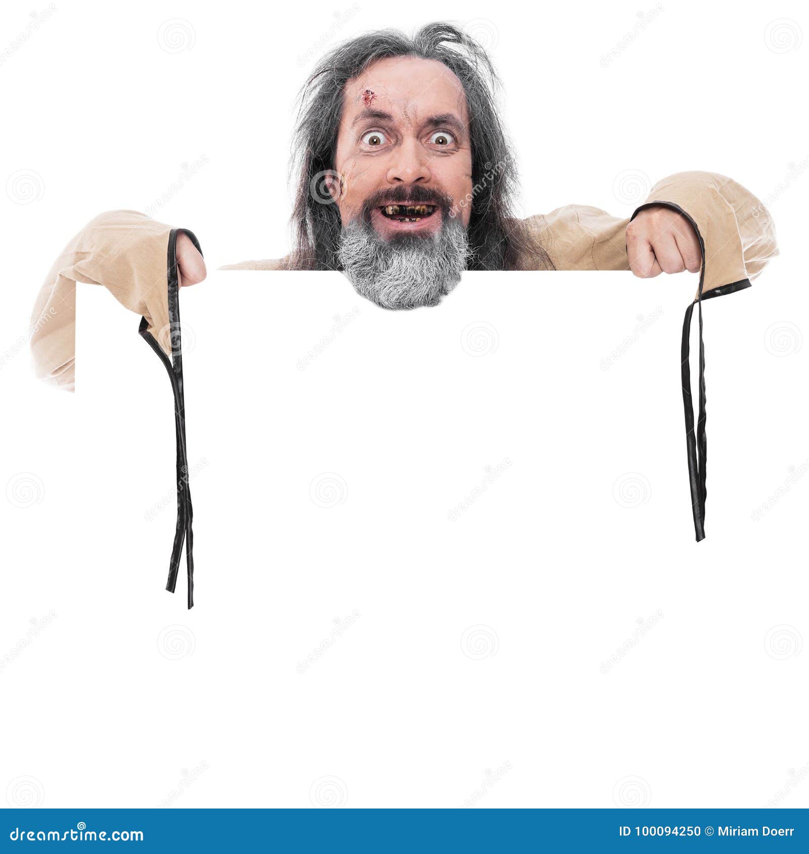 Insane looking man stock photo. Image of patient, psychopath - 100094250