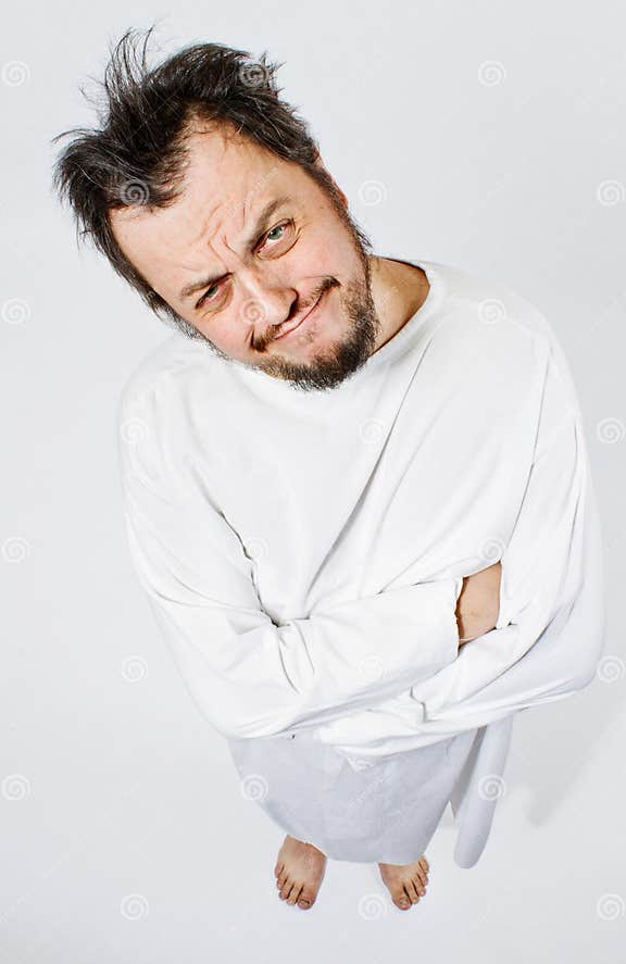 Insane Man in Strait-jacket Stock Photo - Image of madman, madness ...