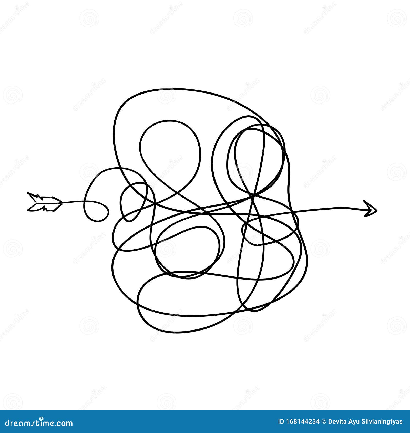Insane Messy Line. Complicated Clew Way in Doodle Handrawn Style Stock ... Insane Messy Line. Complicated Clew Way in Doodle Handrawn Style Stock ...