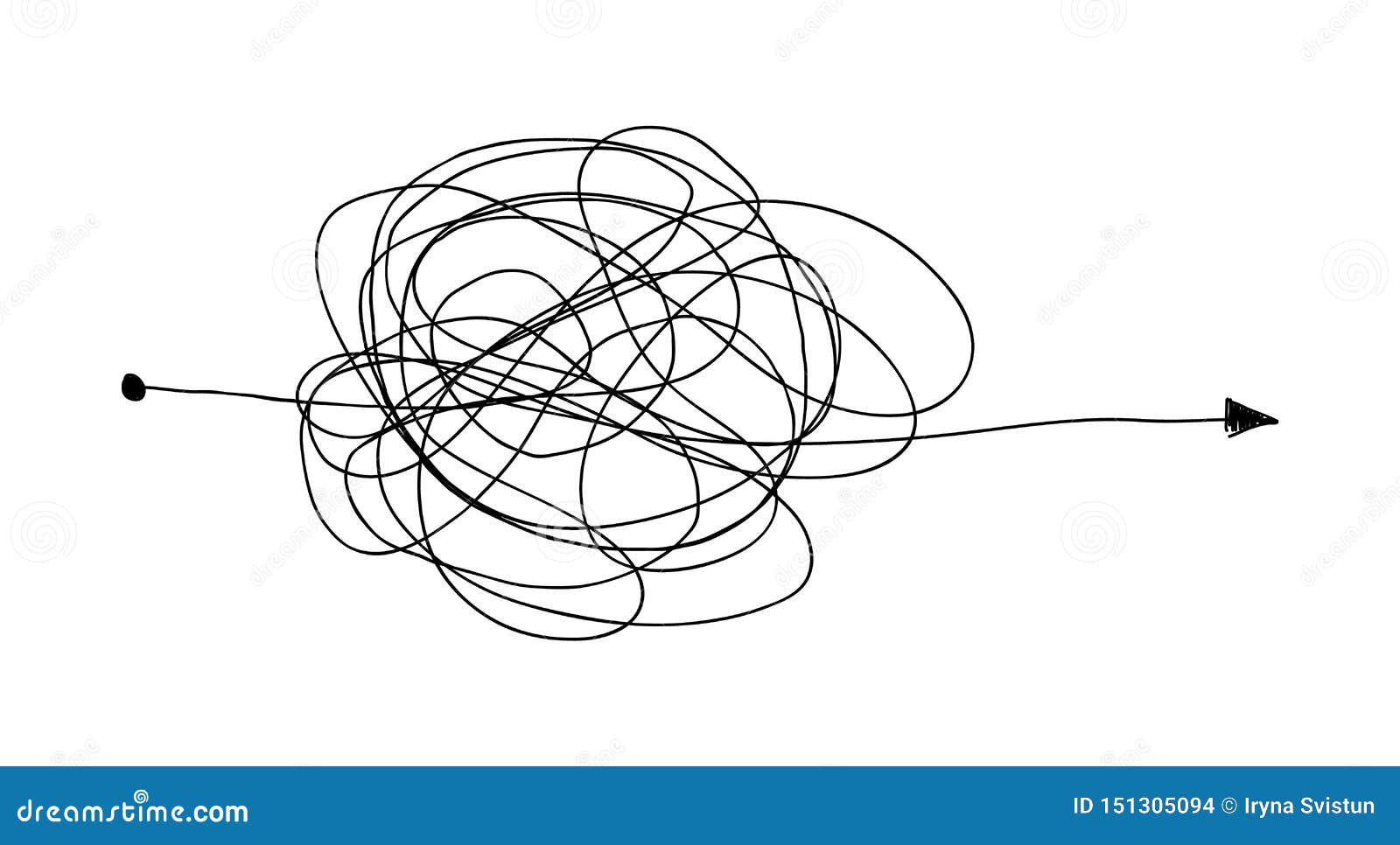 Insane random line. stock vector. Illustration of directional - 151305094