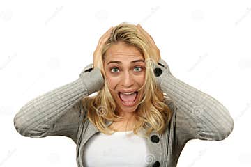 Insane Woman stock image. Image of conceptual, scream - 2985805