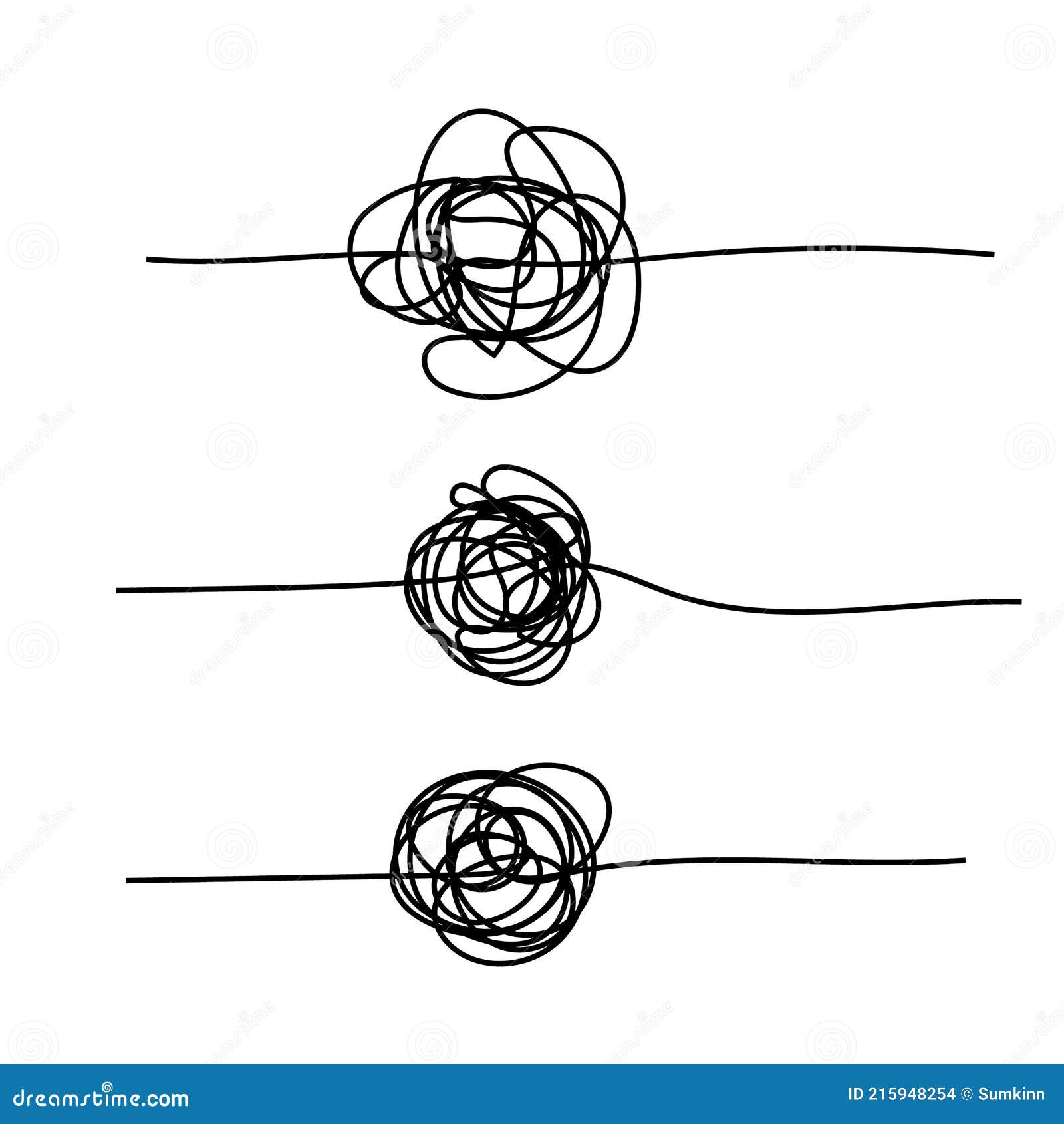 Insanely confusing line. stock vector. Illustration of messy - 215948254