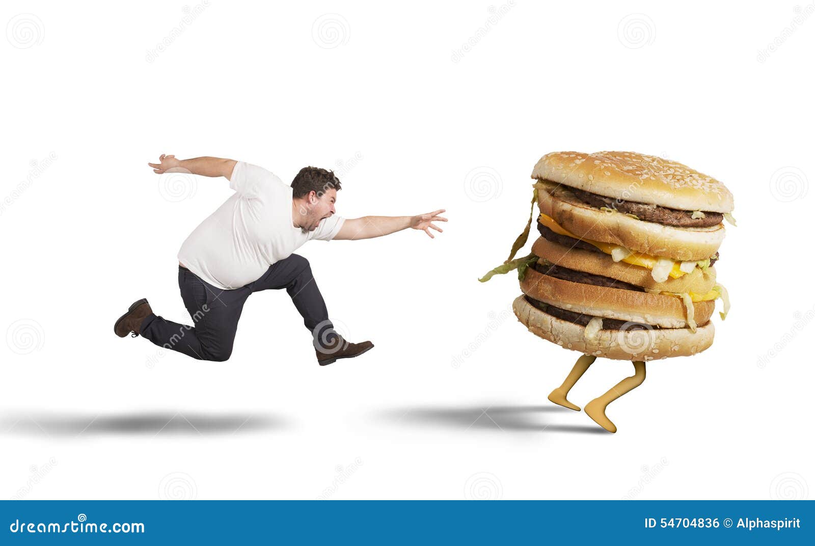 Fat Man Running Burger Stock Photos - Free & Royalty-Free Stock Photos ...
