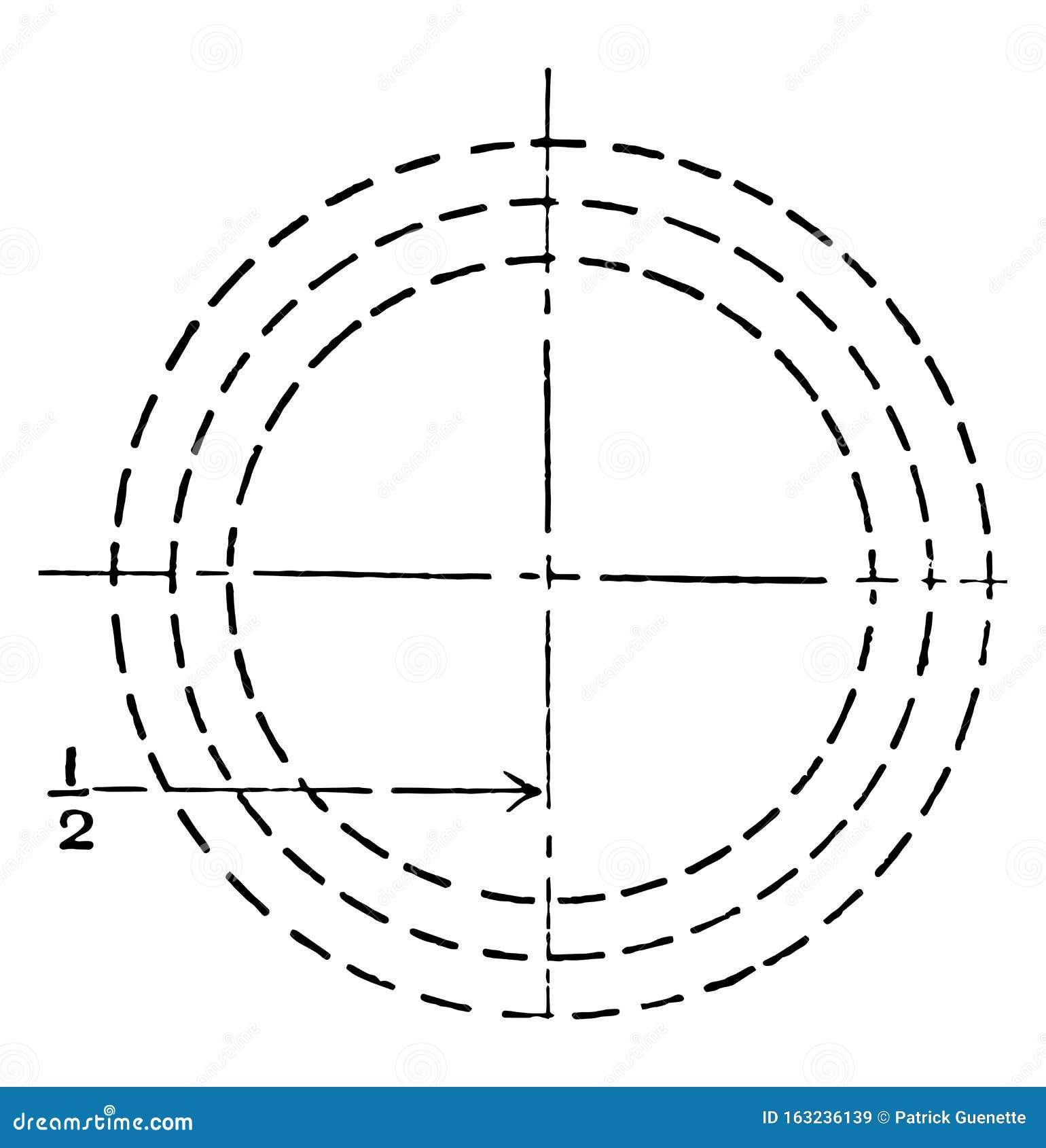 Mechanical Drawing Cross Hatching Of Material Symbol Standardized Cross ...