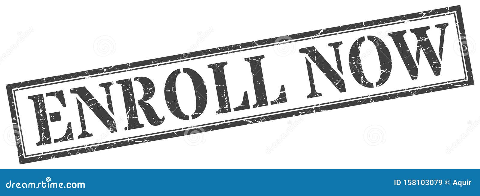 Inscribir ahora sello ilustración del vector. Ilustración de cuadrado ...