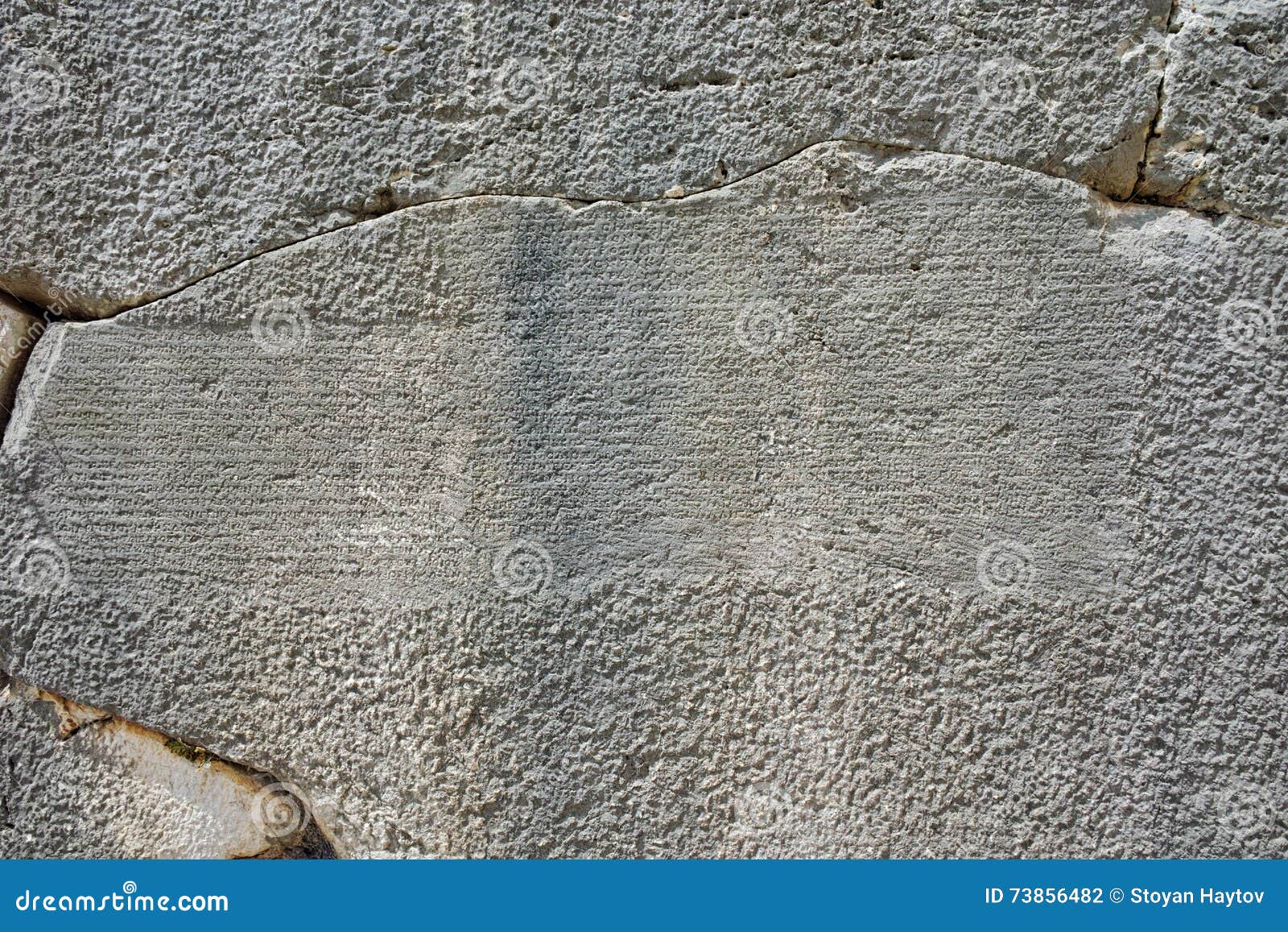 Inscription in Ancient Greek Archaeological Site of Delphi, Greece ...