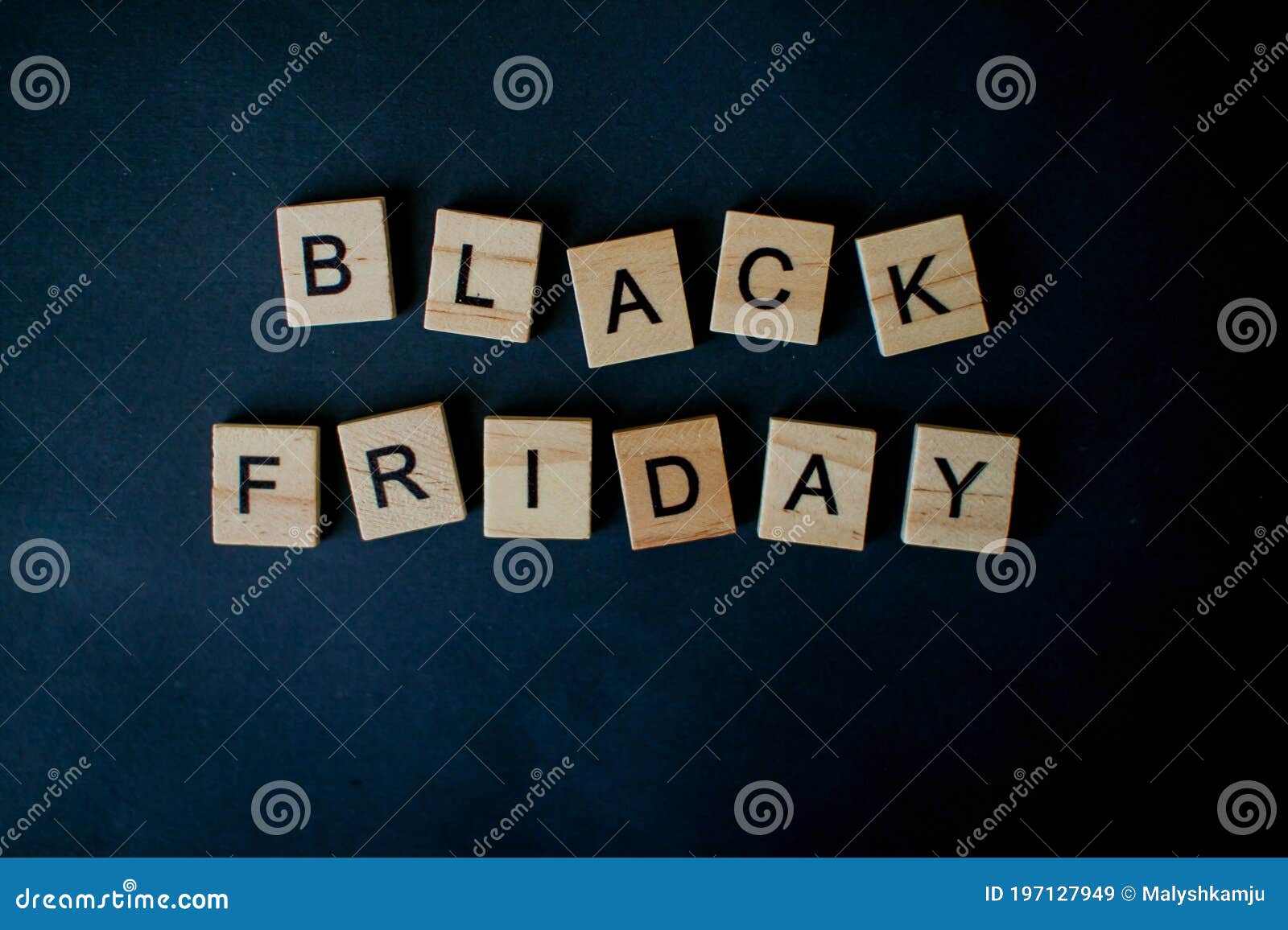 The Inscription Black Friday from Wooden Blocks Stock Image - Image of ...