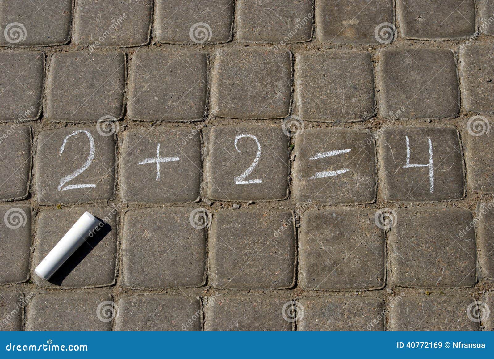 2 +2 = 4 stock image. Image of handwriting, effect, arithmetic - 40772169