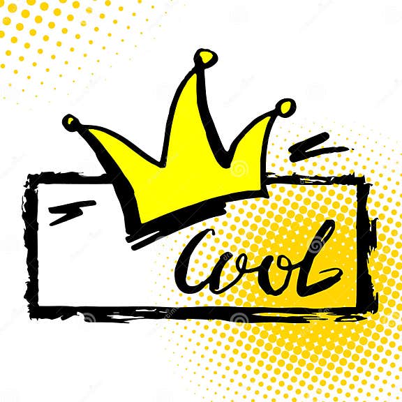 Inscription of a Cool Vector Texture on a Beautiful Stock Vector ...