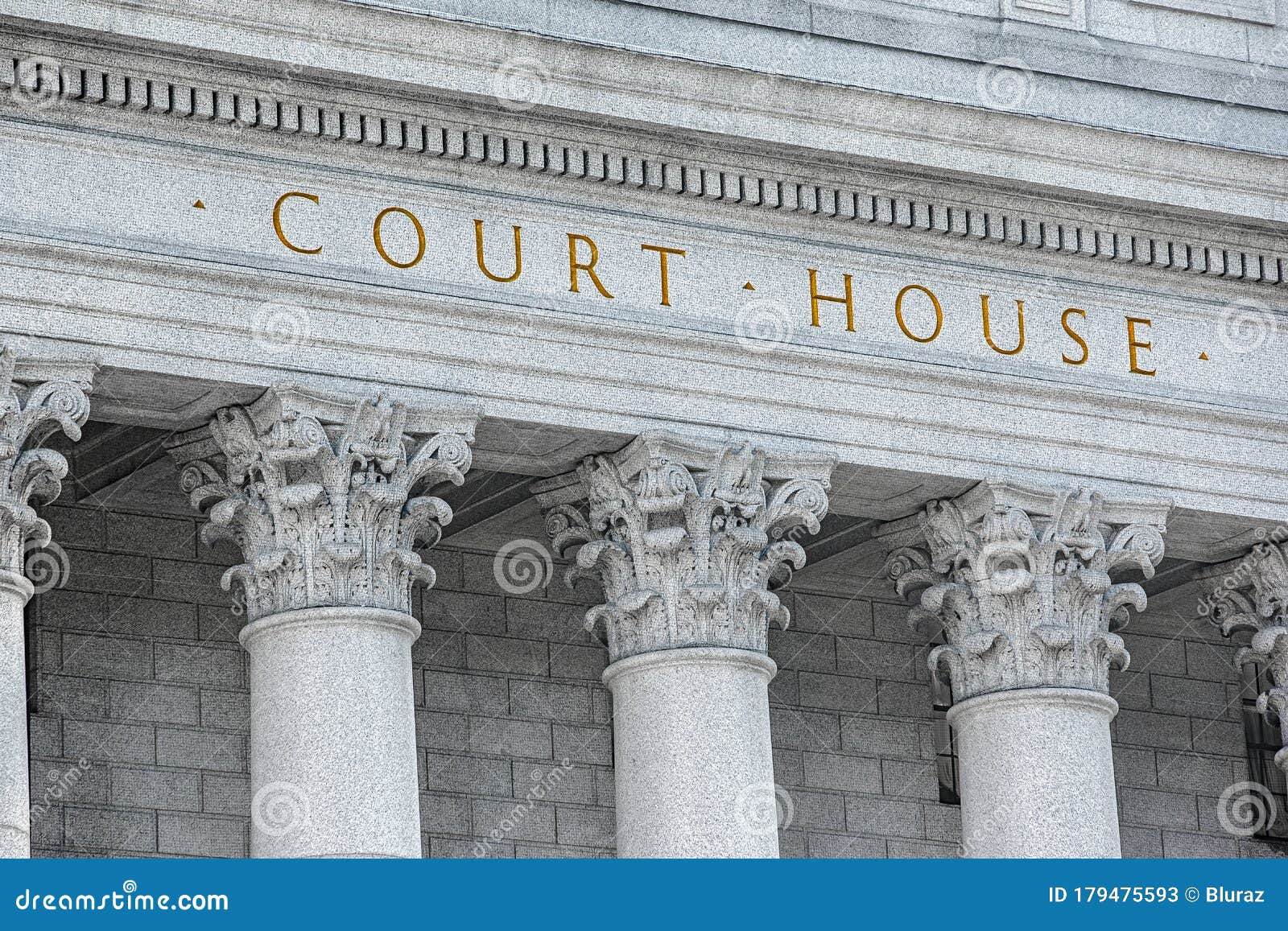 Inscription on the Courthouse Stock Image - Image of inscription, case ...