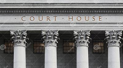 Inscription on the Courthouse Stock Photo - Image of docket, building ...